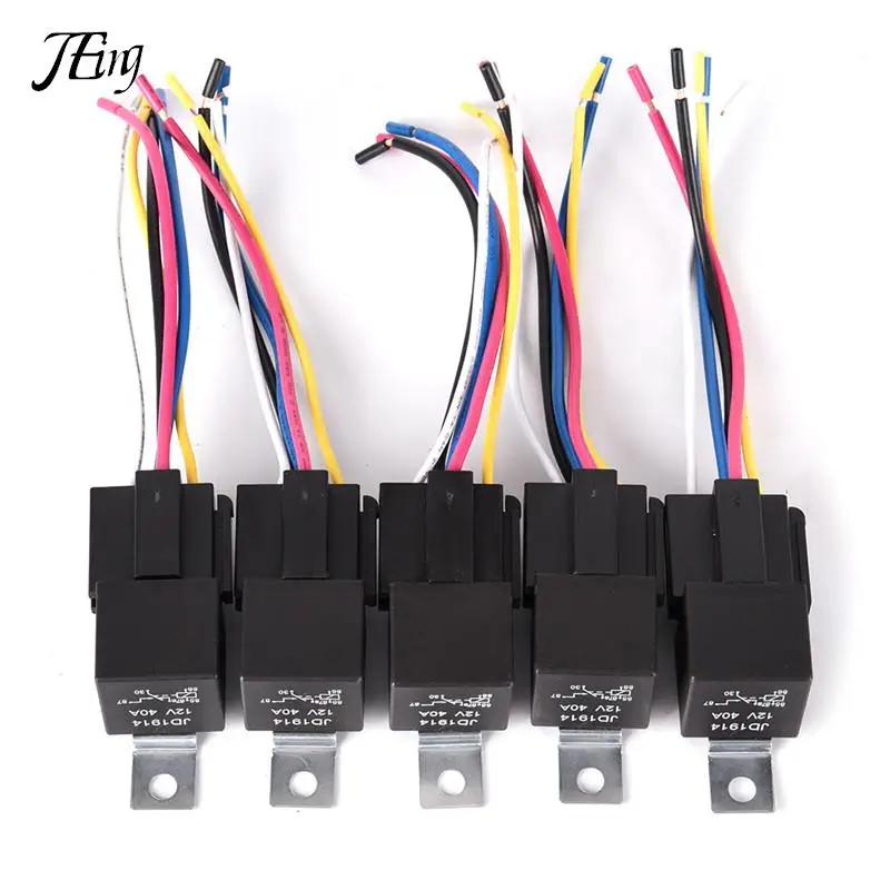 Waterproof Automotive Relay 12V 5Pin 40A Car Relay 12V 5Pin With Relay ...