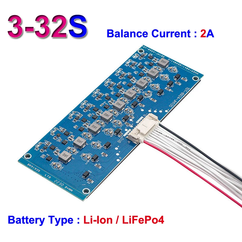 2A Active Equalizer Balancer Quick Balance Board Li-ion LiFePo4 Battery ...