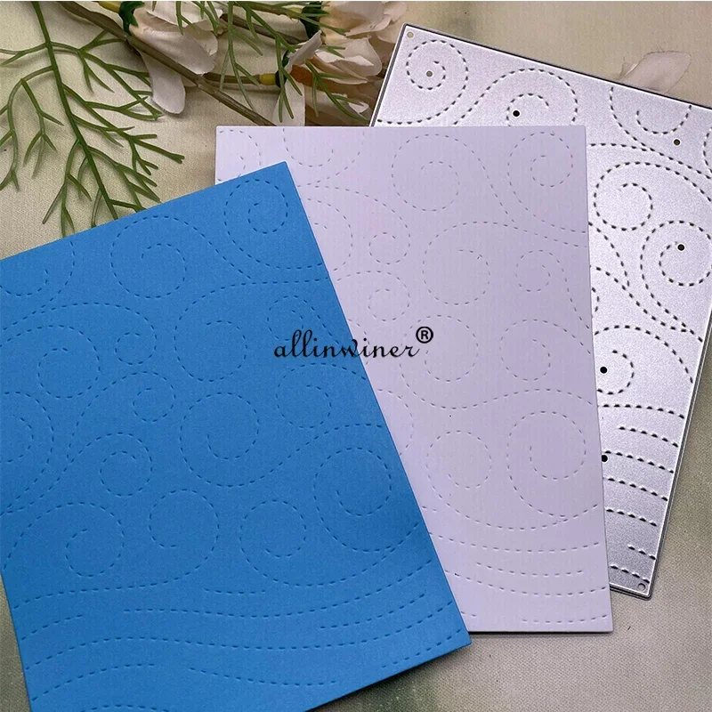 Snow Swirls Frame Metal Cutting Dies Stencils For DIY Scrapbooking ...