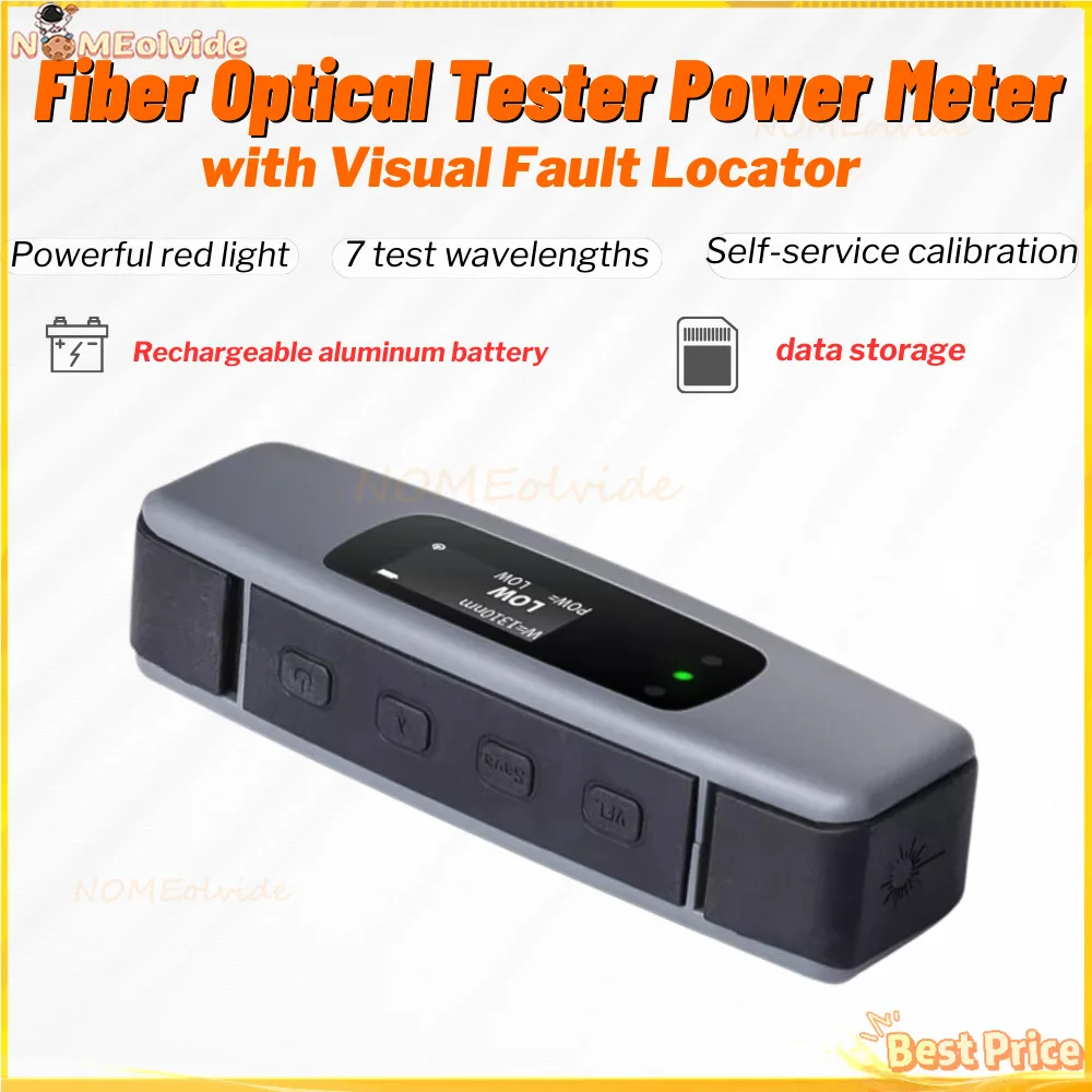Fiber-Optical-Tester-Power-Meter-with-Visual-Fault-Locator-Red-Light ...