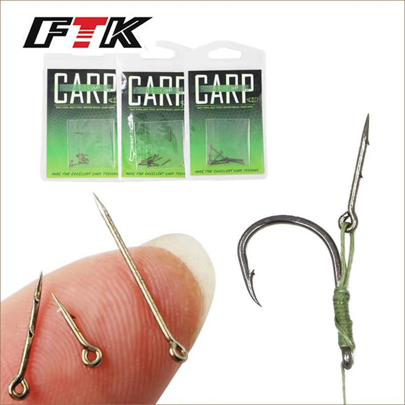 FTK-10Pcs-Bag-Metal-Bait-Spike-Carp-Fishing-Hook-Bait-Sting-Boilies-Pin ...