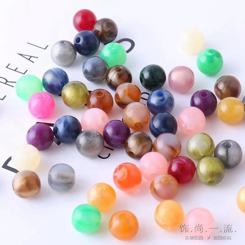 Wholesale Translucent Jelly Beads Acrylic Jade Beads For Jewelry Making ...