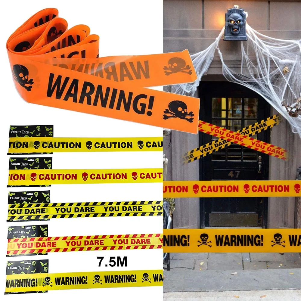 Halloween-Party-Decoration-Warning-Tape-Scary-Caution-Tape-Roll-Hazard ...