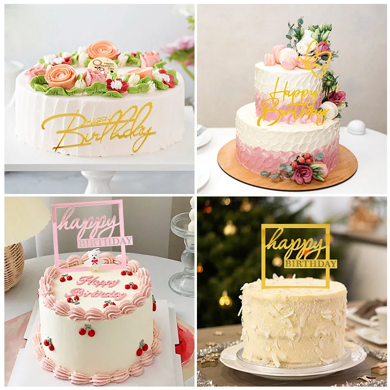 36th Birthday Cake Ideas: The Perfect Gold & Silver Acrylic Cake Topper ...