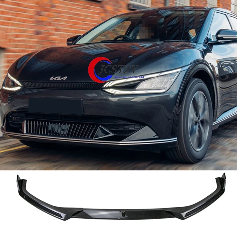 For Kia EV6 2022 2023 2024 EV6 GT GT-Line Front Lip Splitter ABS Front ...