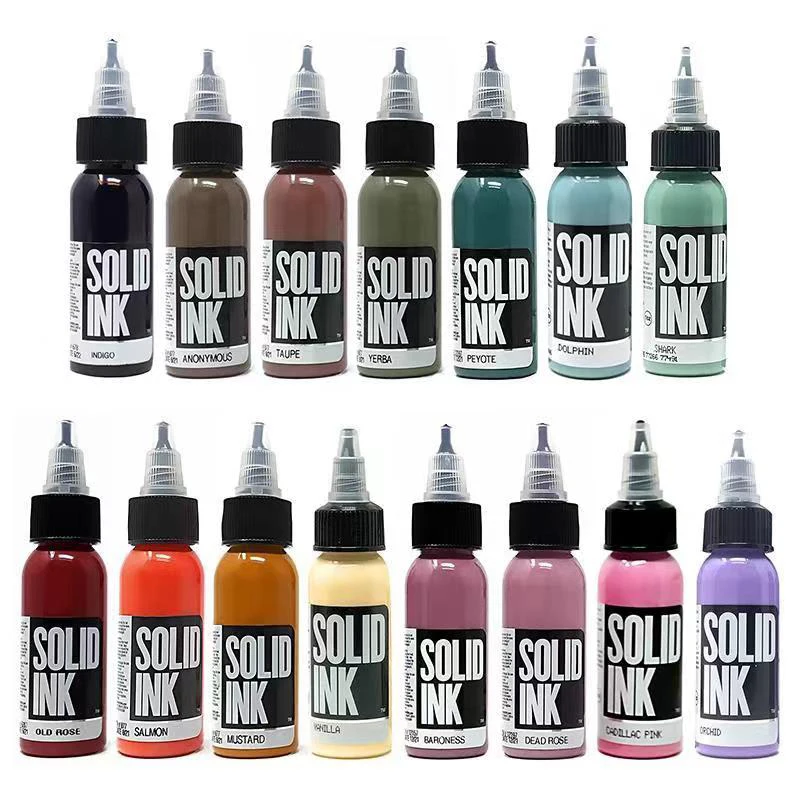 Red and Pink Tattoo Pigment Suit Tattoo Coloring Ink Kit Tattoo Ink Set ...