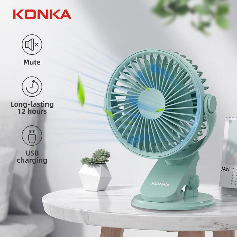 KONKA-Portable-Fan-Mini-Handheld-Air-Cooler-Home-Office-Desktop-USB ...