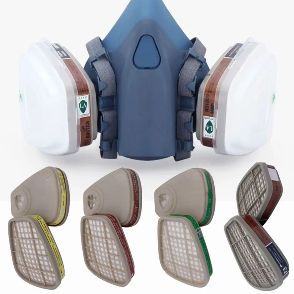 Plastic-Gas-Mask-Filter-Box-Anti-Organic-Gas-Painting-Respirator ...