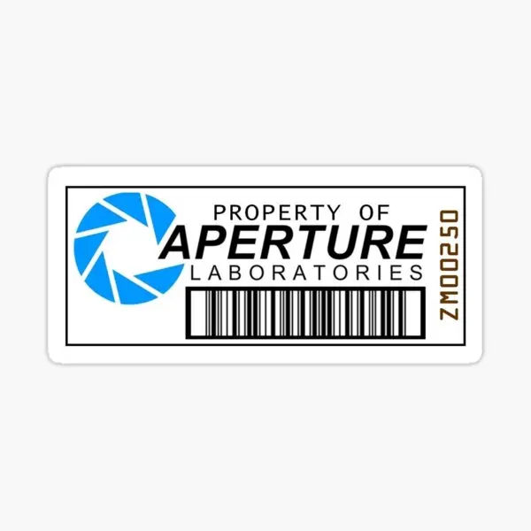 Aperture Science Barcode 5PCS Stickers for Laptop Kid Living Room Wall ...