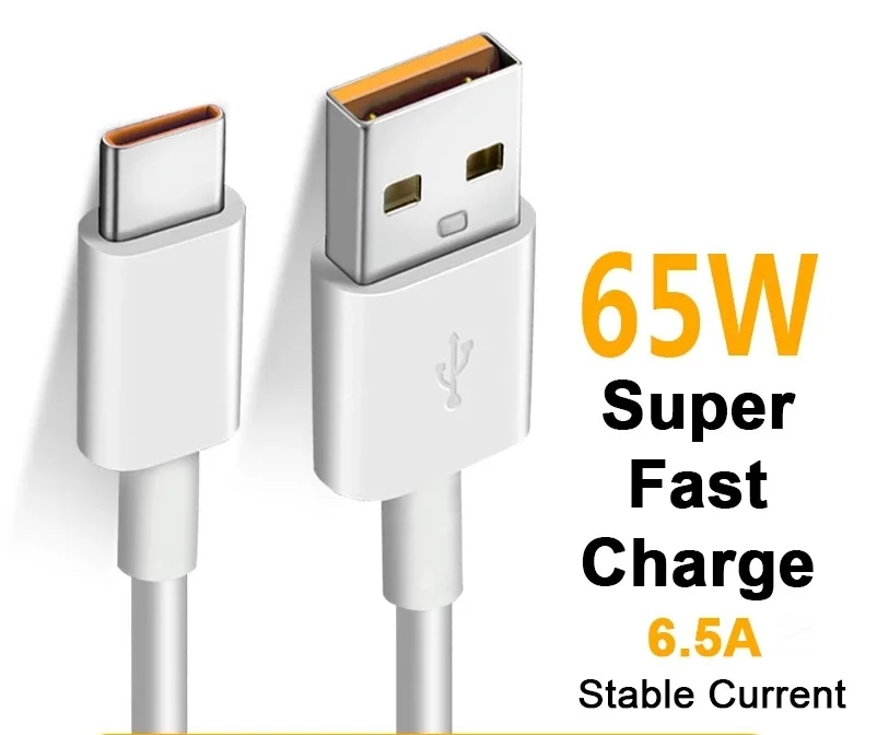 Оригинальный Vooc-кабель Realme, быстрая зарядка Usb C, 6,5 А, супер ...