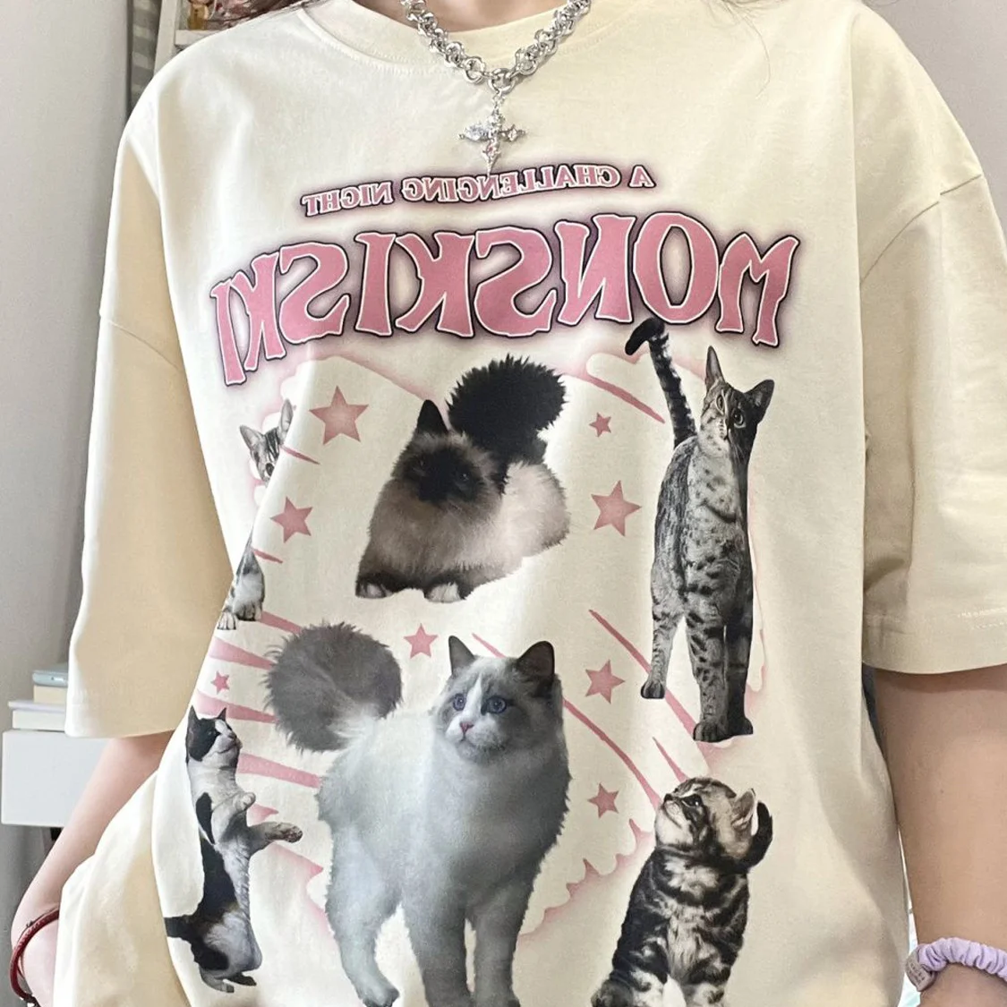 Hello-Hot-Dog-Kitty-Y2k-Unif-Women-Kawaii-Printing-Harajuku-Style ...