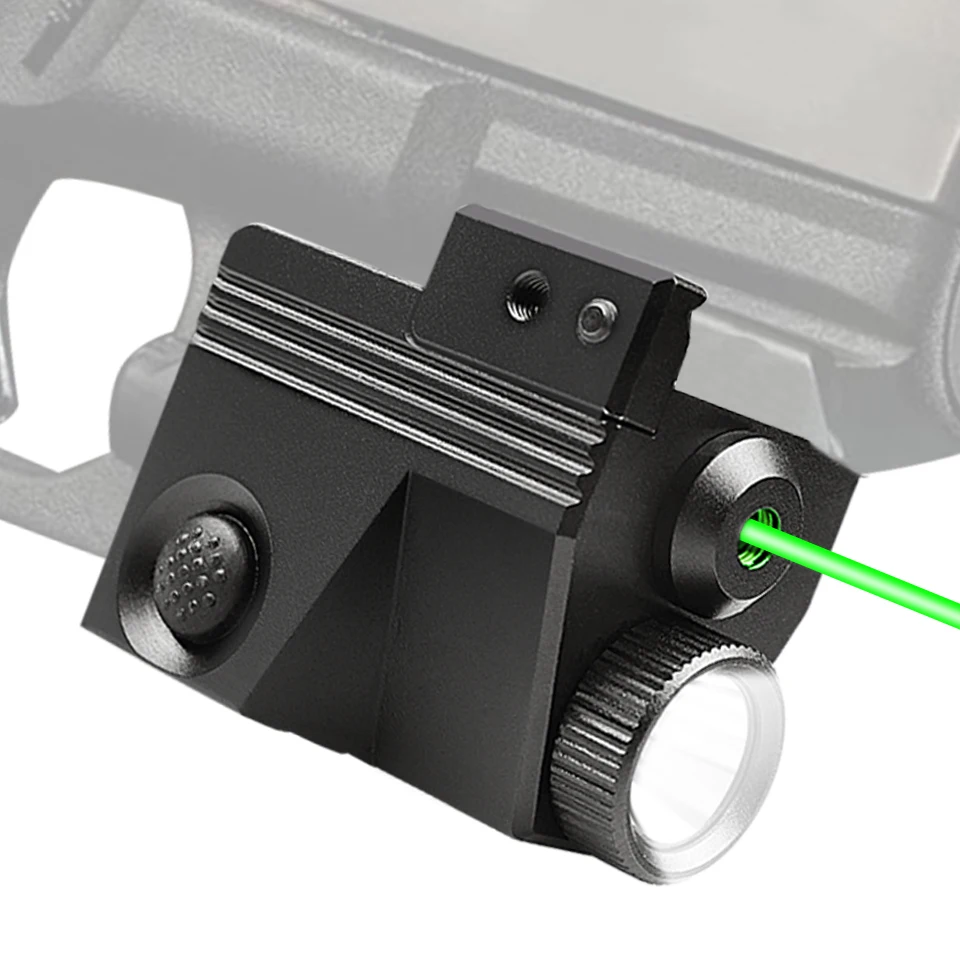 Linterna-t-ctica-con-riel-Picatinny-para-pistola-Combo-de-l-ser-verde ...