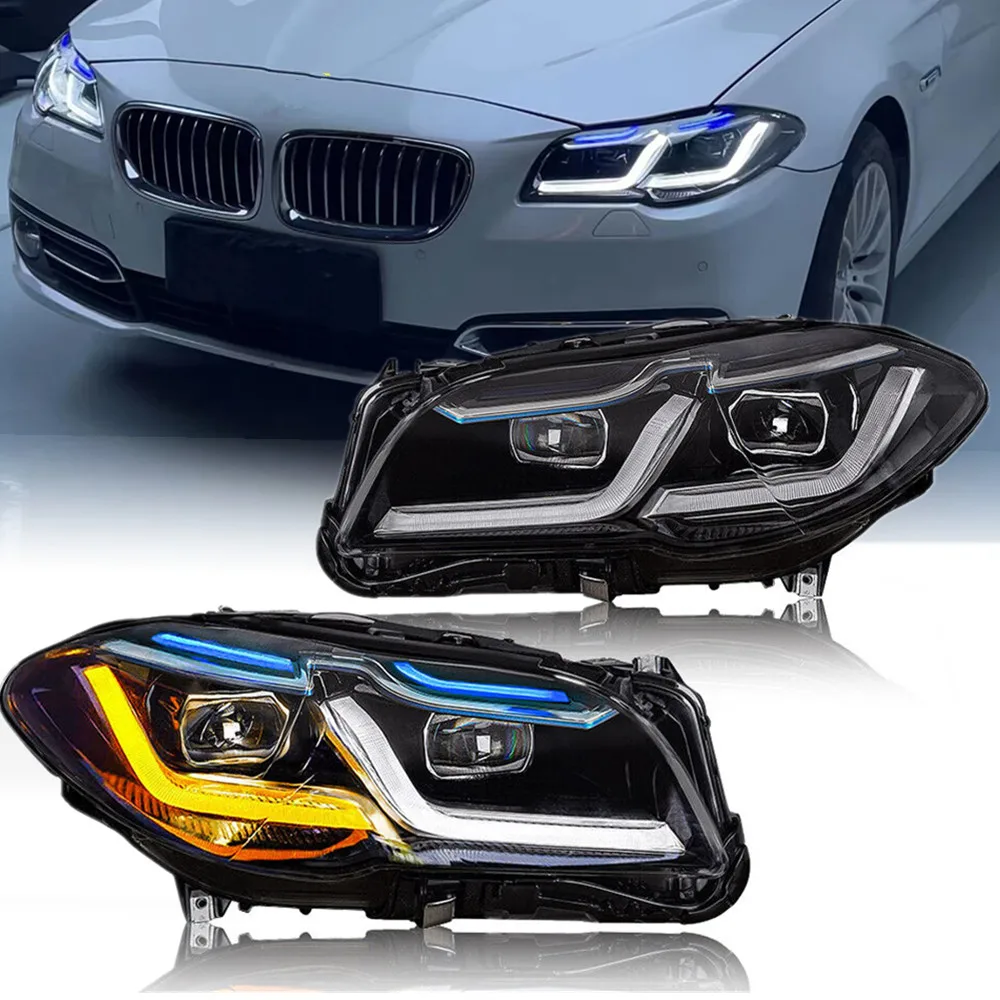 2pc-Car-Front-Lights-For-BMW-F10-F18-Led-Headlights-5-Series-520i-525i ...
