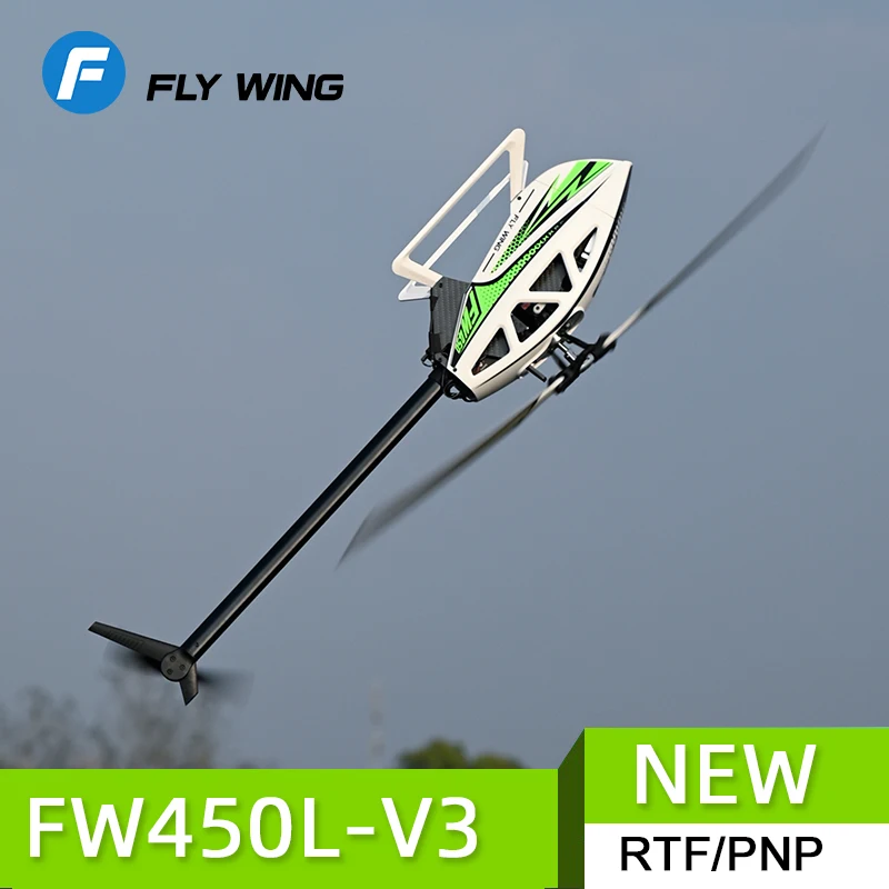 Flywing Fw450 Rc 6ch 3d Fw450l V3 Smart Gps Fbl Gyro Helicopter Rtf H1 ...