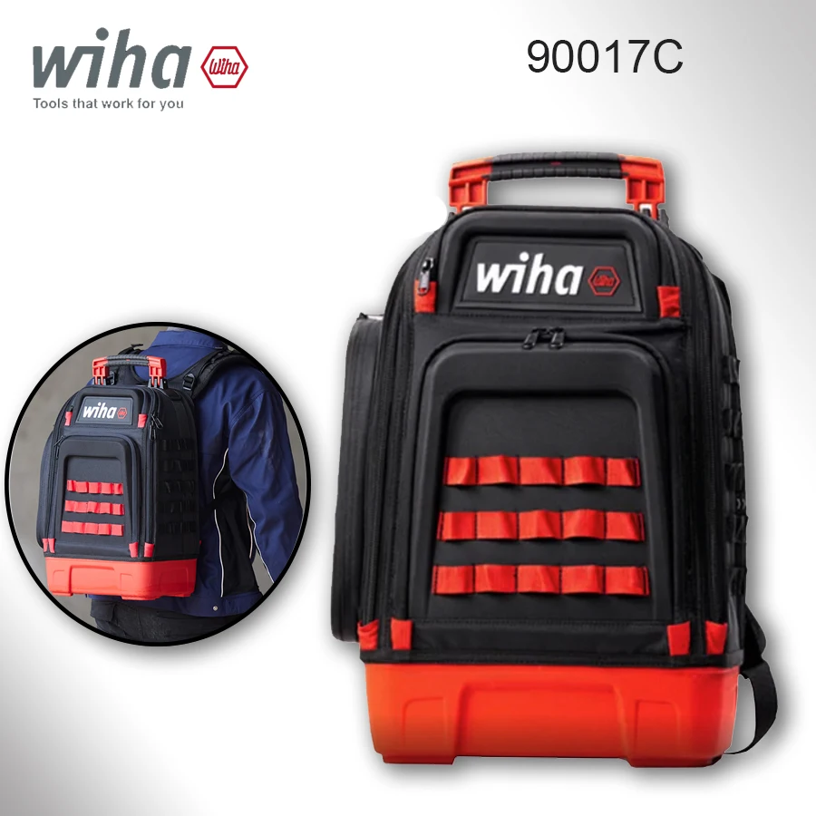 WIHA-Tool-Backpack-Empty-Capacity-34L-Weight-Capacity-60kg-Waterproof-Electrician-Storage-Bag ...