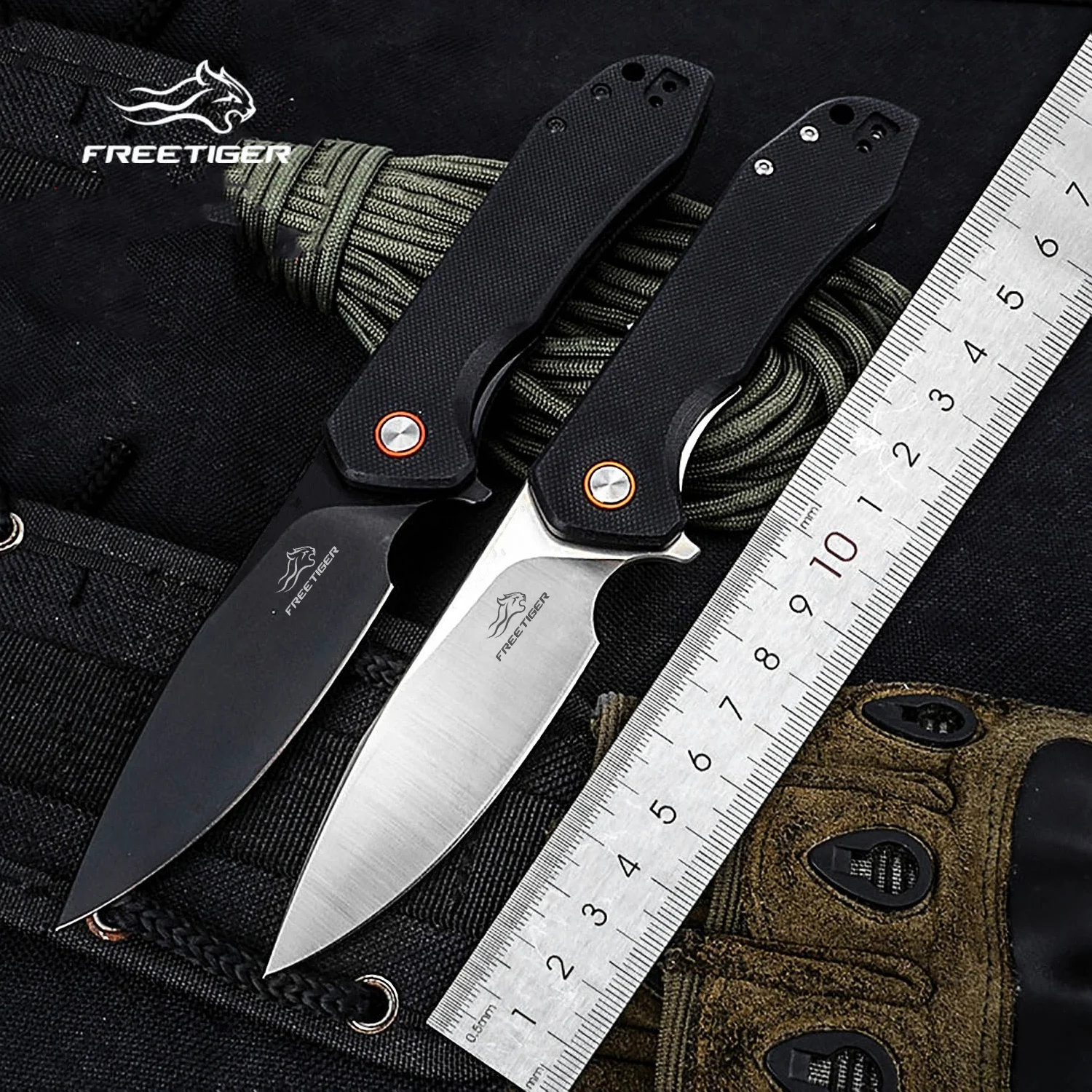 FREETIGER-FT914-D2-Blade-Folding-Knife-G10-Handle-Ball-Bearing-Gift-Fruit-Knife-Outdoor-EDC ...