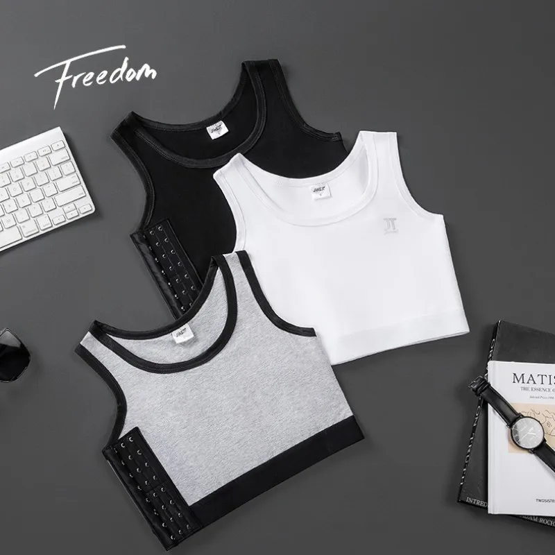 Bandage-Chest-Binder-Adjustable-Side-Buckle-Breast-Buckle-3-Row-Hooks ...