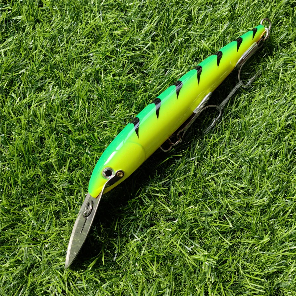 SWOLFY-Trolling-Minnow-Fishing-Lure-130mm-180mm-225mm-Steel-Lip-Deep-Diving-Wobblers-Hard-Baits ...