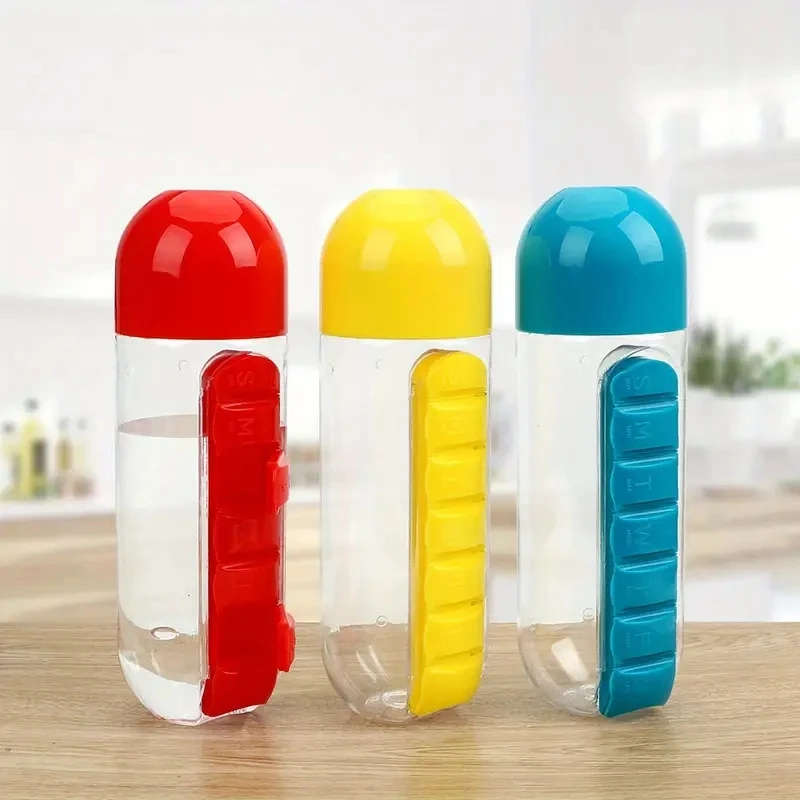 Multifunctional-creative-water-cup-medicine-box-7-compartments-outdoor ...