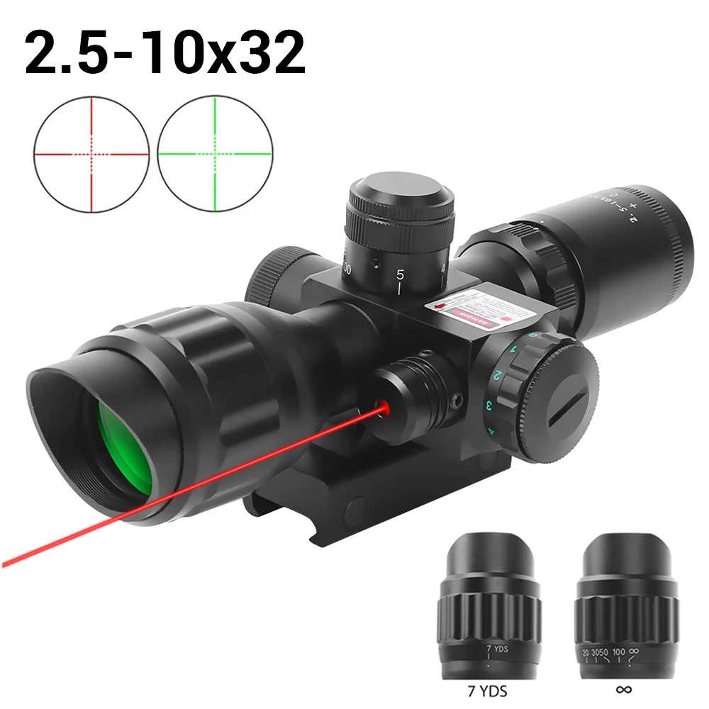 2-5-10x32-AOEG-Tactical-Rifle-Scope-Red-Green-Illuminated-Riflescope ...