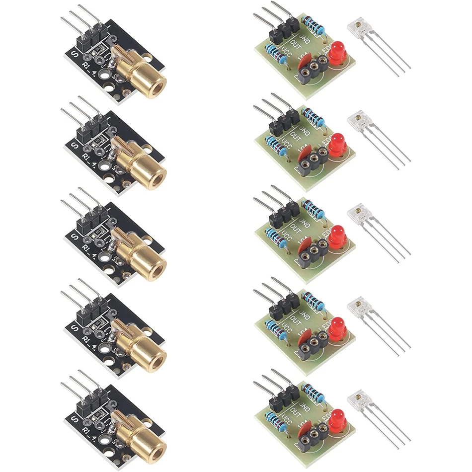 5pcs Laser Sensor Module Non Modulator Tube Laser Receiver Module with ...