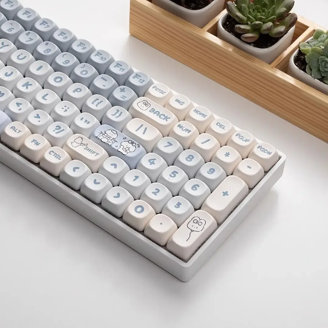 Banda-para-teclado-mec-nico-DIY-144-teclas-blanco-lindo-Puppy-MOA-PBT ...