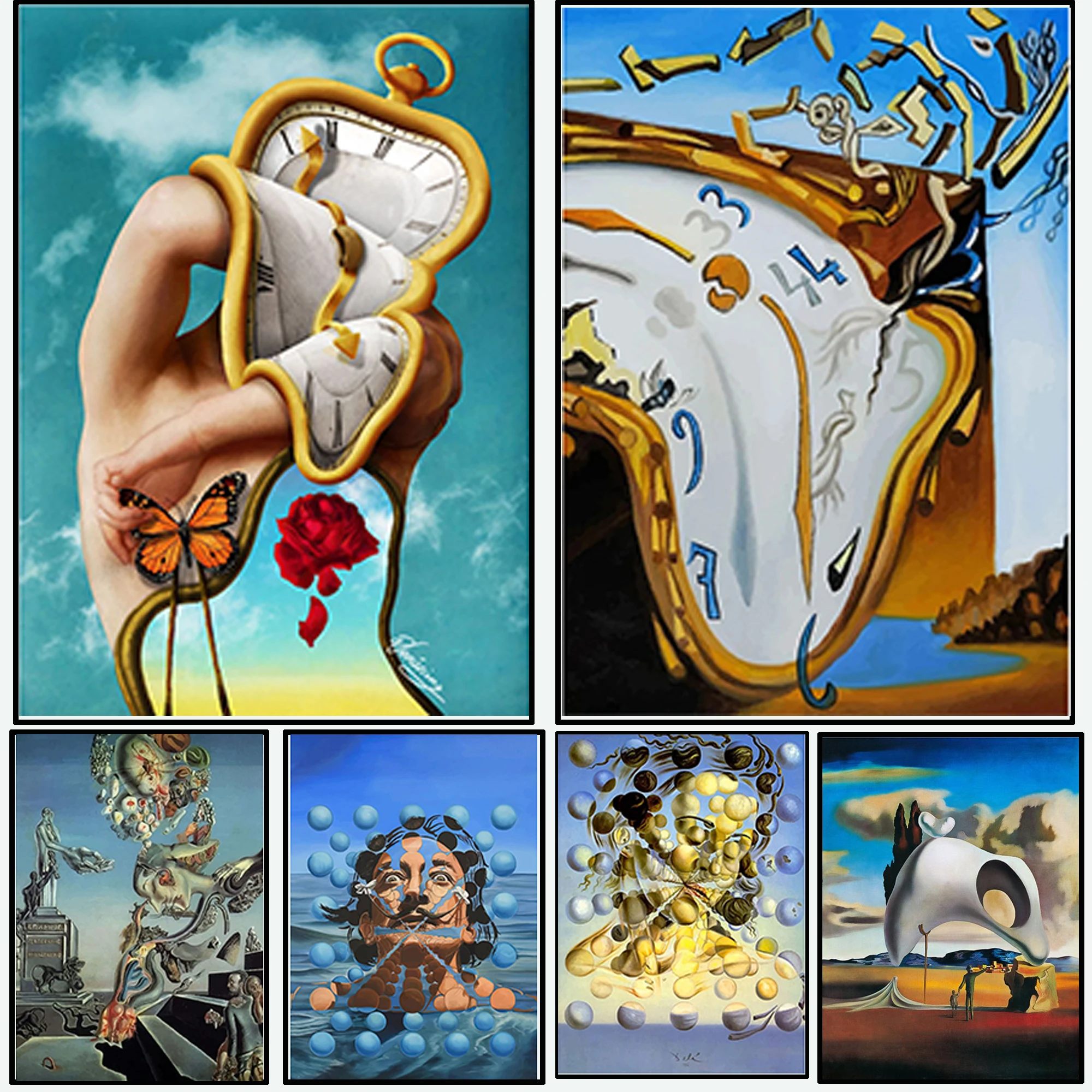 Surrealism-Famous-Artwork-By-Salvador-Dali-Canvas-Painting-Posters-And ...