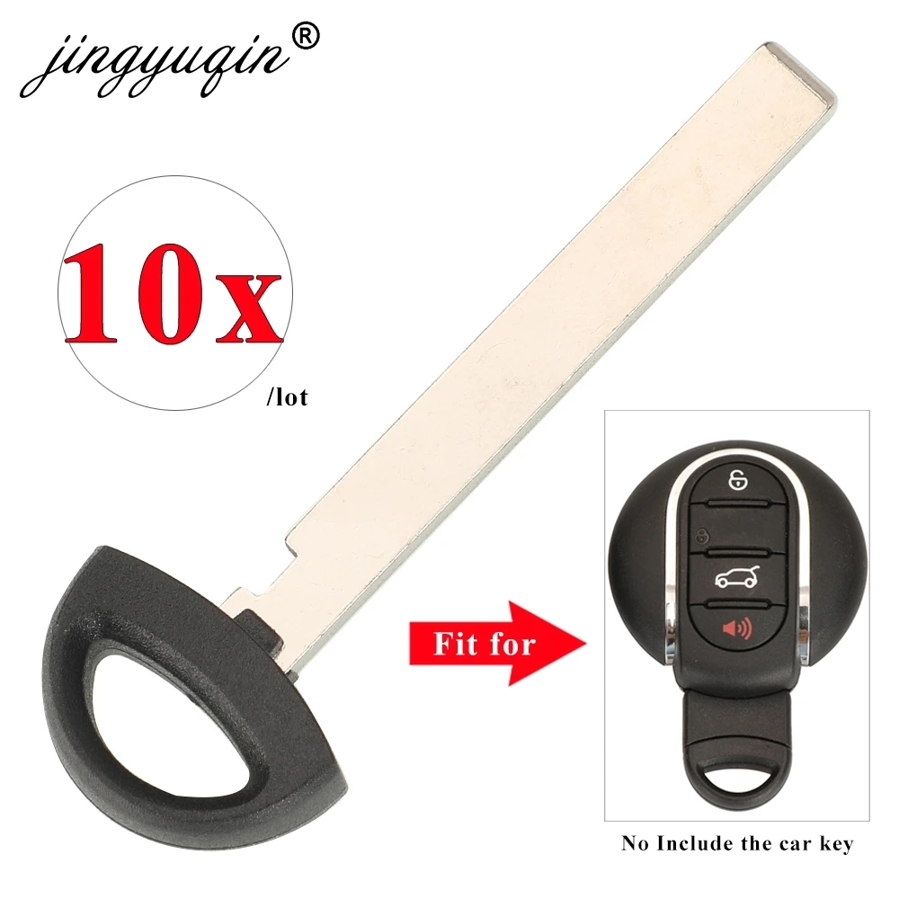 jingyuqin 10Pcs Uncut Blade Key Blank for BMW Mini Cooper Countryman ...