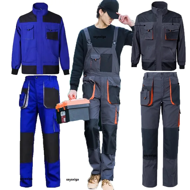 Work-Jacket-Men-Electrician-Cargo-Trousers-Multi-Pockets-Work-Vest-For ...