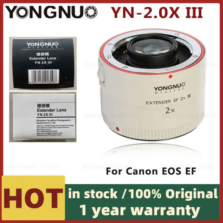 Yongnuo-YN-2-0X-III-Fixed-Focus-Camera-Lens-2x-Teleconverter-Extender ...