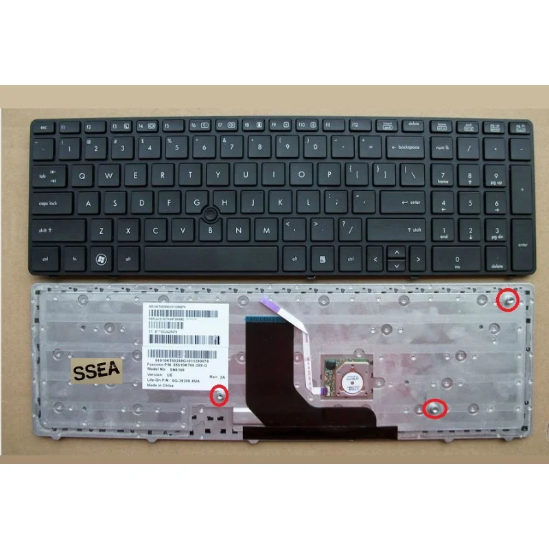 NEW-US-English-keyboard-For-HP-ProBook-6560b-6565b-6570b-Laptop-US ...
