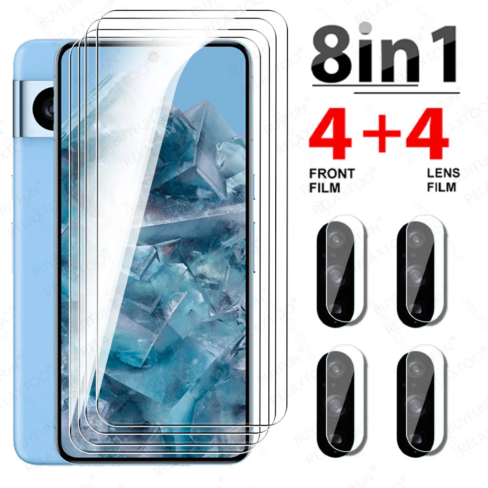 8To1-Glass-For-Google-Pixel-8-Pro-8a-5G-Tempered-Glass-Googe-Gogle ...