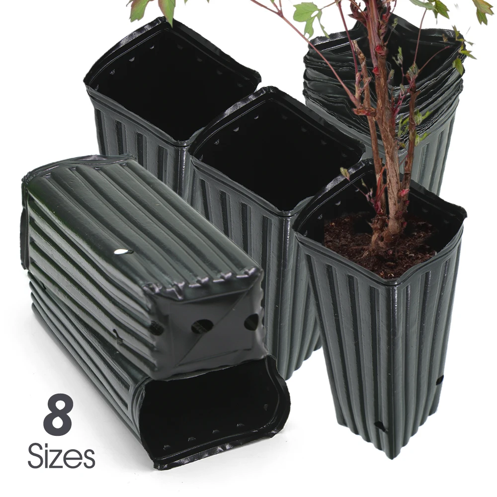 Tall-Tree-Pot-Seedling-Flowerpot-Plant-Container-Plastic-Deep-Nursery ...
