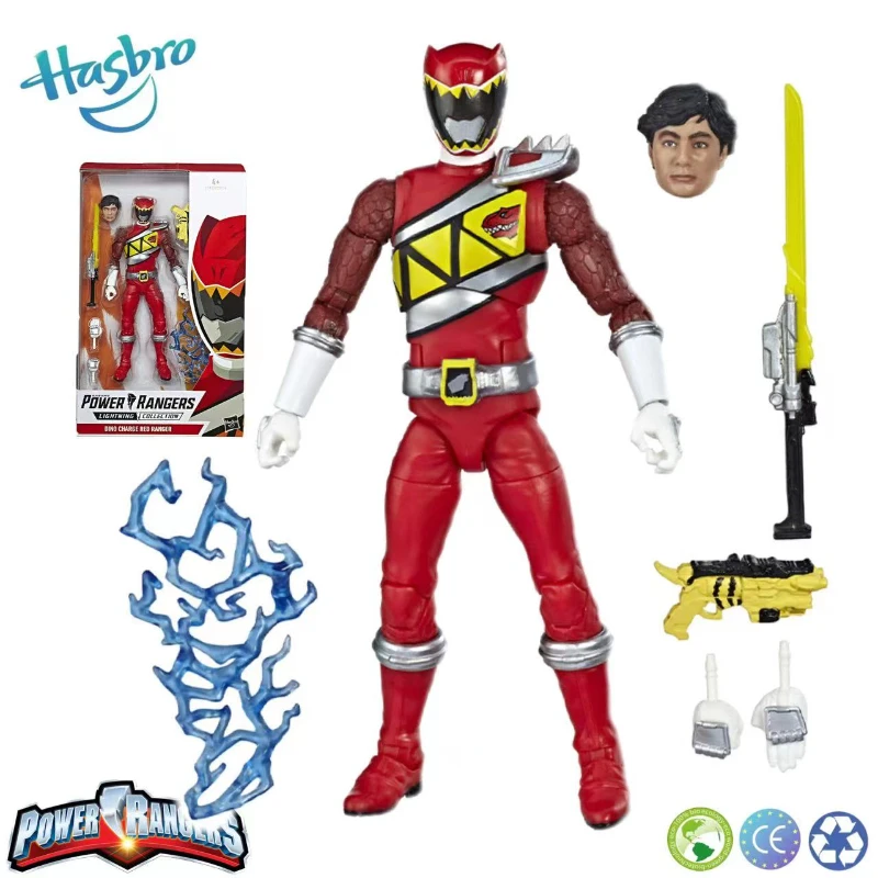 Hasbro Power Rangers Toys Lightning Collection 6 Inch Dino Charge Red ...