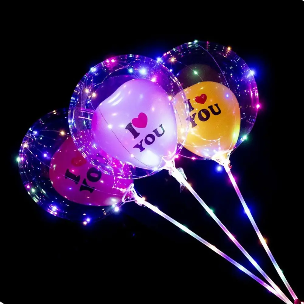 Globos-luminosos-de-helio-con-luz-LED-globo-transparente-Simple-con ...