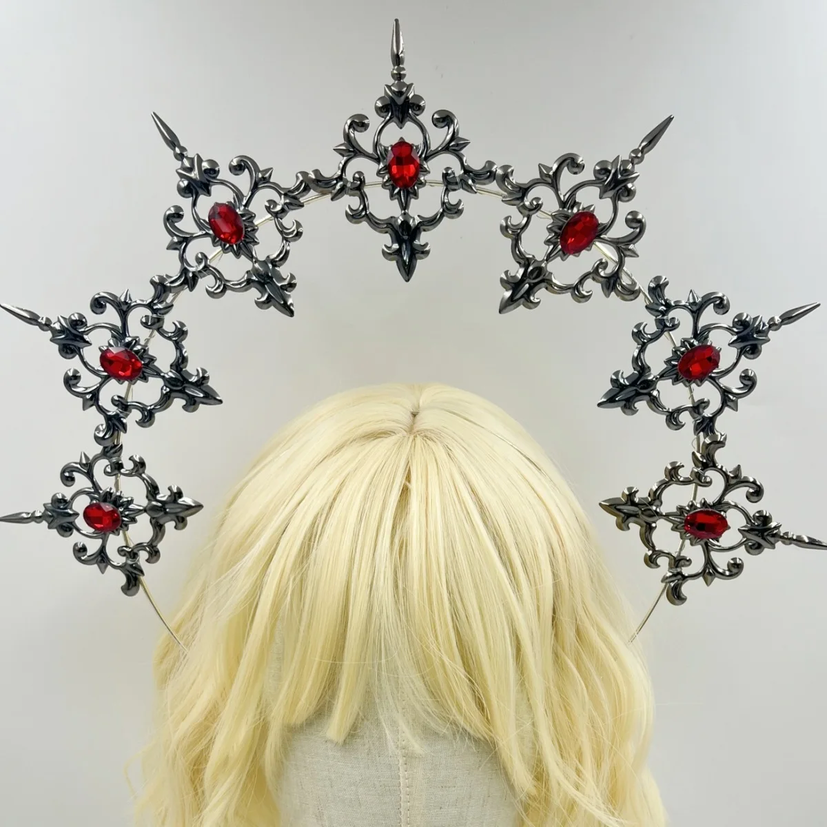 Gothic-Lolita-Sun-Halo-Headdress-Stars-Goddess-Crown-For-Women-Boho ...