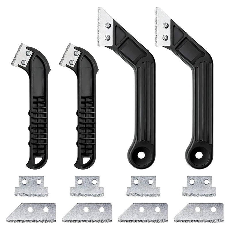 4 Pcs Grout Remover Grout Scraping Rake Tool With 8 Spare Blades ...