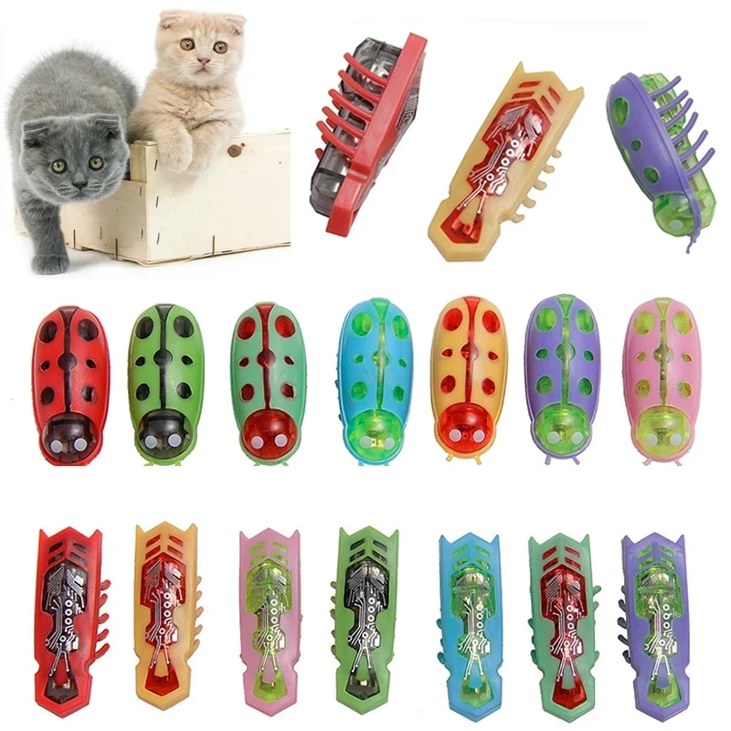Pet-Interactive-Electric-Bug-Cat-Escape-Obstacle-Automatic-Flip-Toy ...