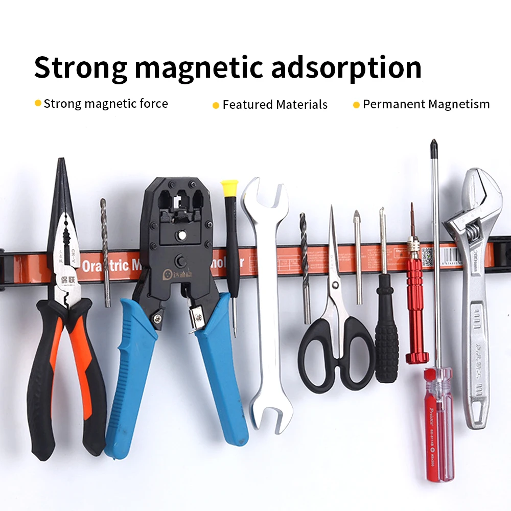 Magnetic-Holder-Metal-Magnet-Tool-Organizer-Bar-Long-Strip-Garage ...