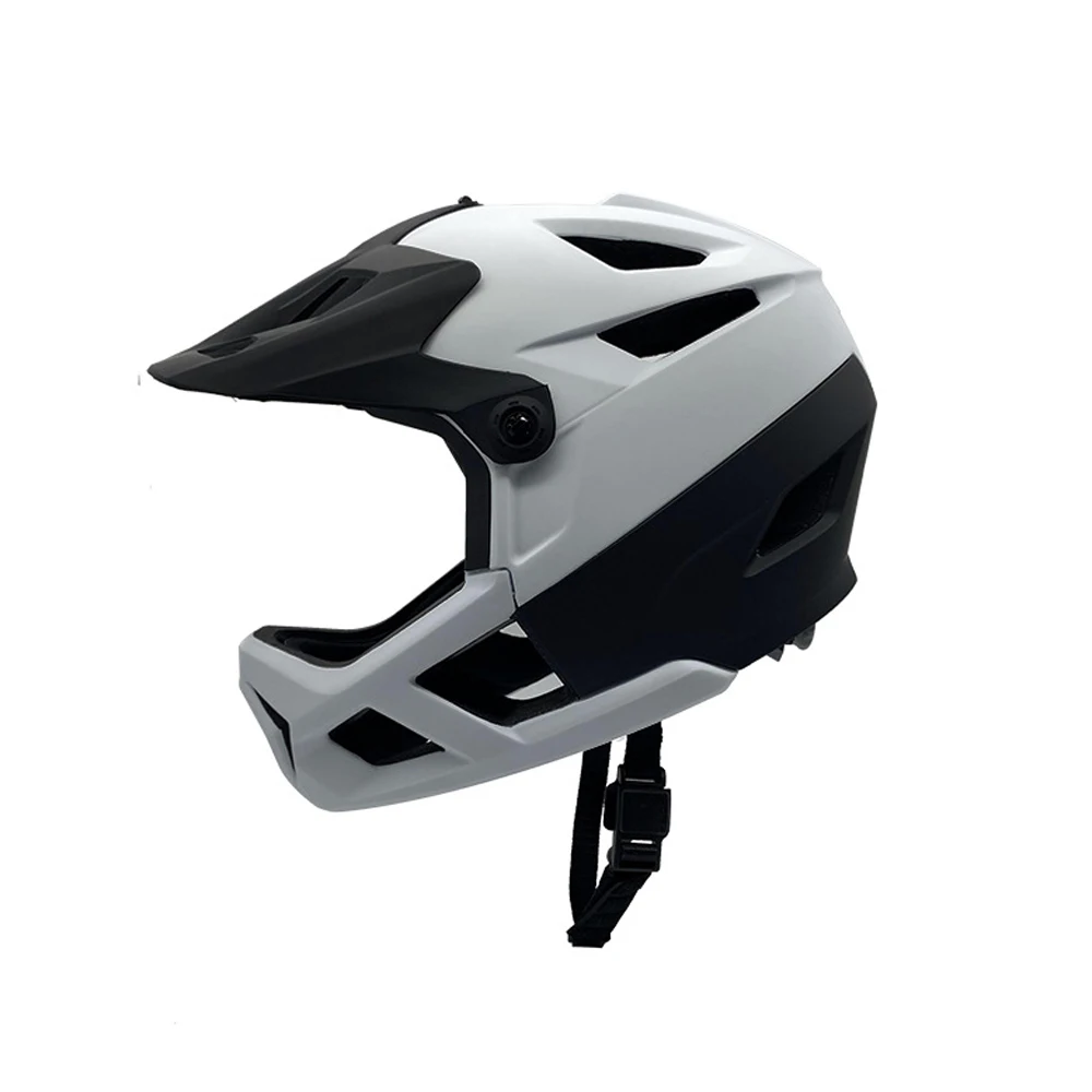 Full-Face-Mountain-Bike-Helmet-for-Road-Bike-Helmet-Adjustable-Visor ...