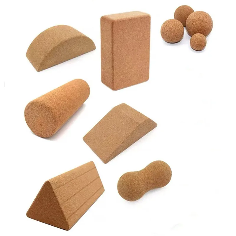 Cork Yoga Column Deep Squat Hard Pull Wedge Brick Yoga Exercise Aids ...