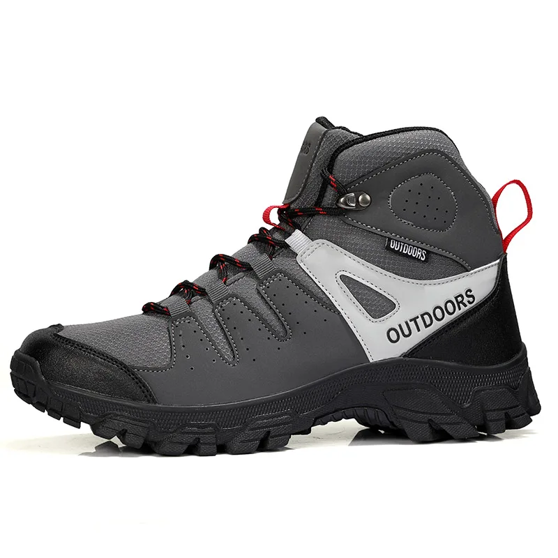 Outdoor Men Hiking Boots Men's Boots Shoes Breathable Hiking Trekking ...