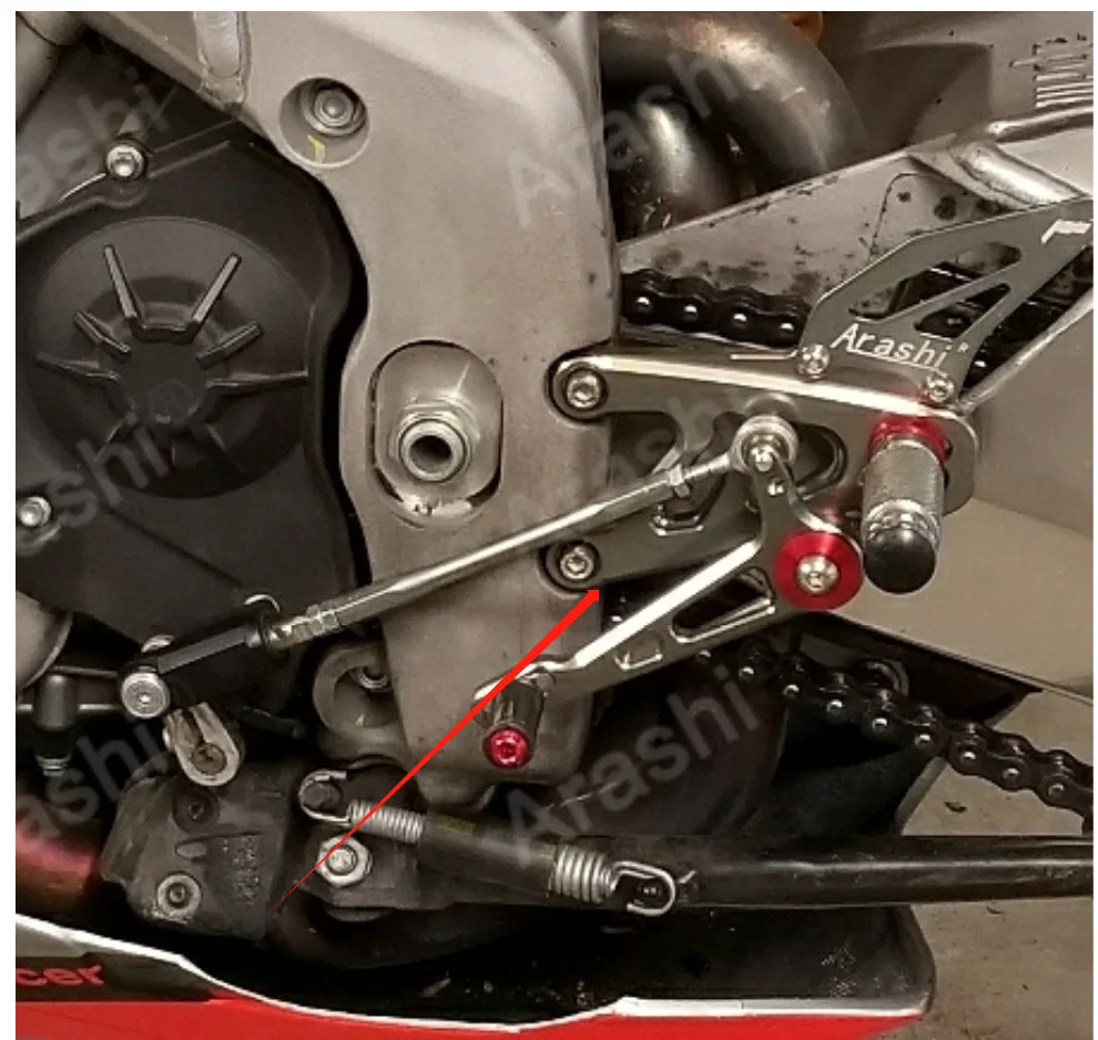 Arashi-CNC-Adjustable-Motorcycle-Footrests-Rearset-Rear-Footpeg-GP ...