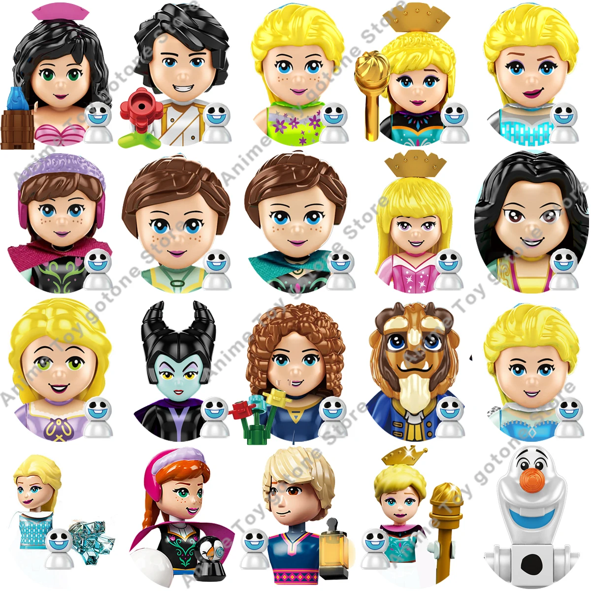 Disney-Anime-Mini-Bricks-Princess-Anna-CY1013-Models-Beautiful-Figures ...