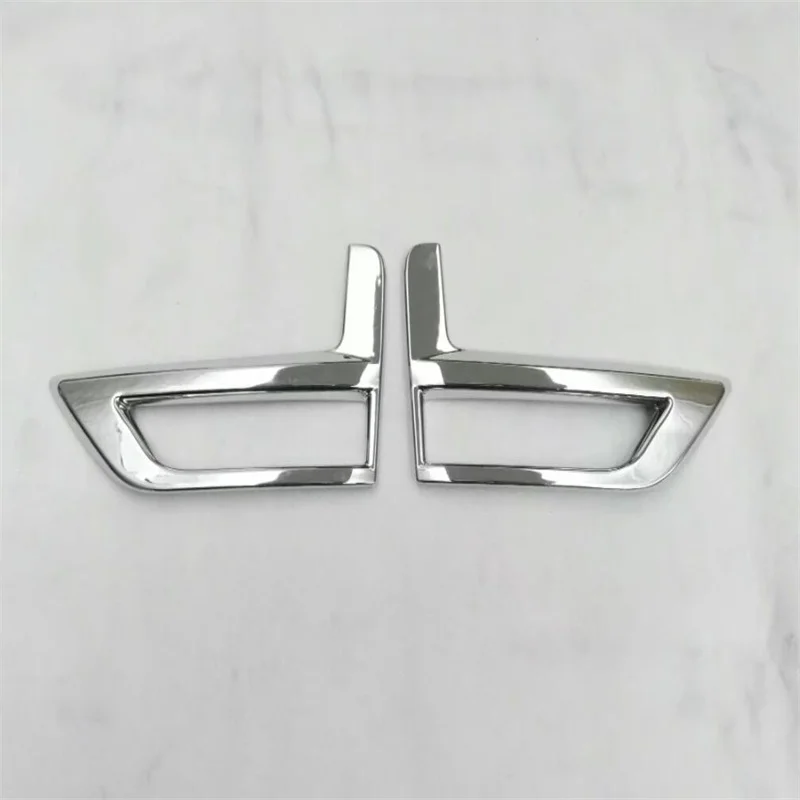 ABS Chrome Front + Rear Fog Light Lamp Cover For Nissan Rogue X-Trail ...