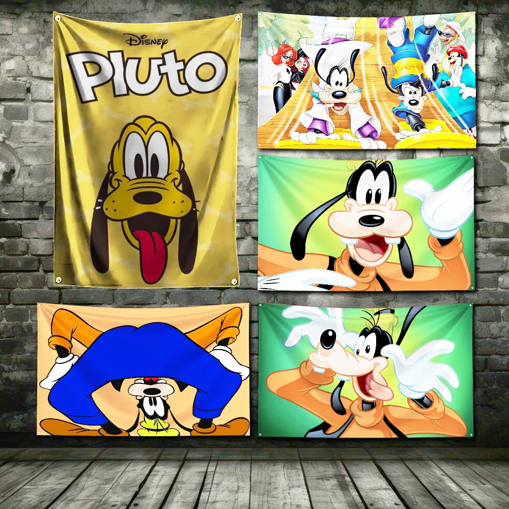 60-x-90cm-Cute-Cartoon-Dog-Goofy-Flag-Polyester-Digital-Printing-Banner ...