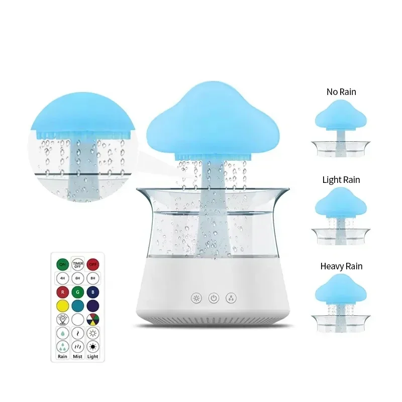 Aroma-Diffuser-Cloud-Rain-Humidifier-Essential-Oil-Diffusers-Water-Flow ...