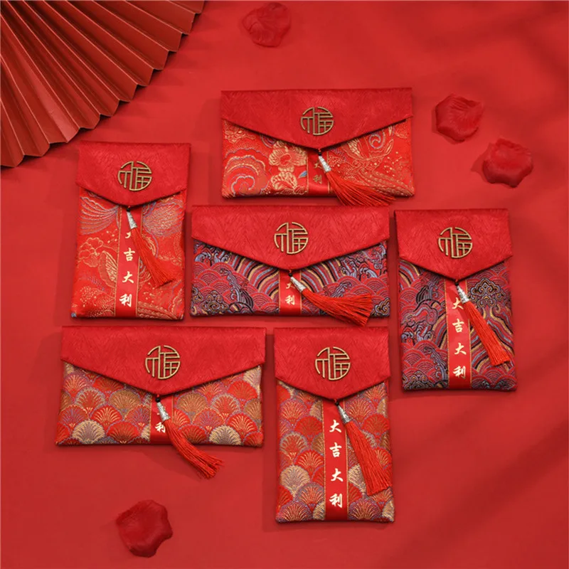 1-Pc-High-Quality-Cloth-Chinese-Red-Envelope-For-Money-New-Year-Red ...