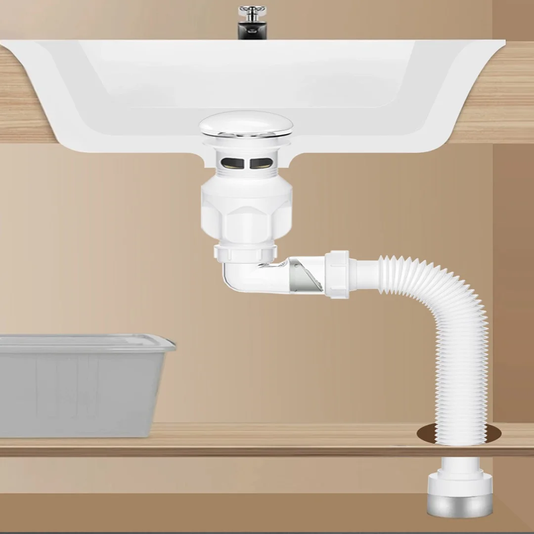 Basin-drainage-pipe-Flexible-Bathroom-Sink-Drains-Bounce-style ...
