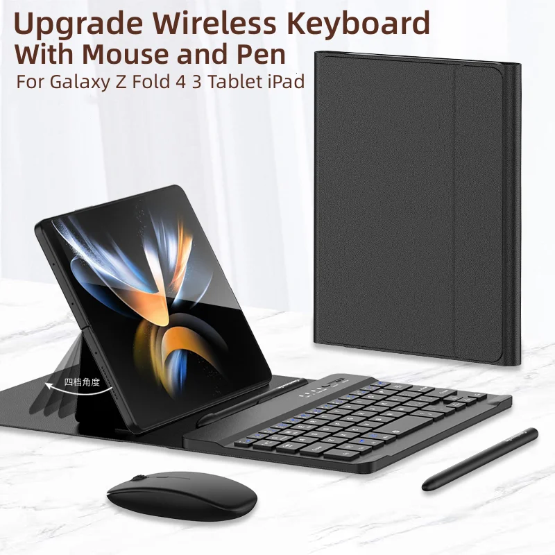 Wireless Keyboard For Samsung Galaxy Z Fold 4 3 2 Magnetic Folding Flip ...